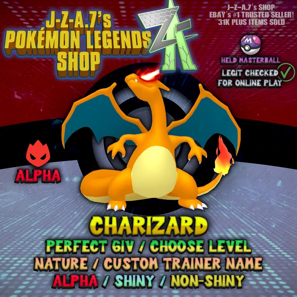 SHINY CHARIZARD 6IV Pokemon Legends ZA ALPHA / PERFECT IV | eBay