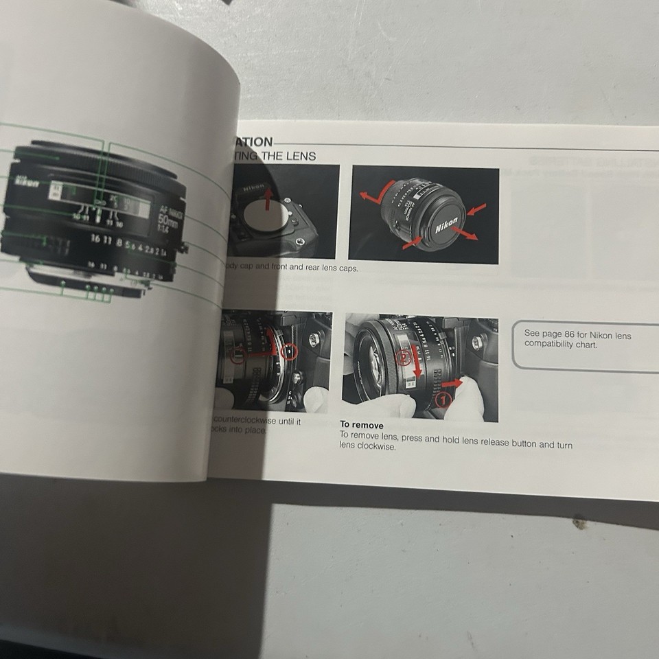 ORIGINAL RETRO Camera Film Junk Photo Brochure Instruction Manual Nikon ...