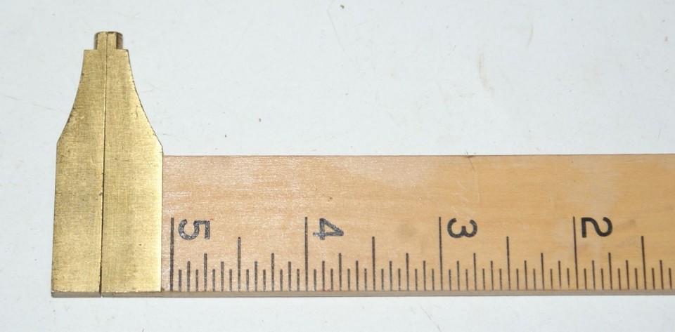 Old Vintage STANLEY # 136 1/2 Boxwood and Brass Carpenter's Caliper ...