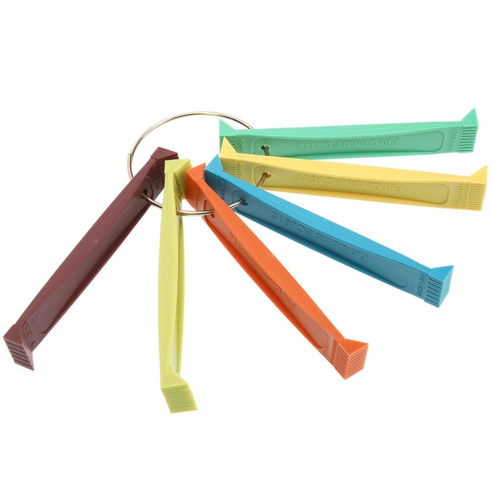 6 Pcs Plastic Fin Comb Set Air Conditioner Fin Cleaner Radiator Brush ...