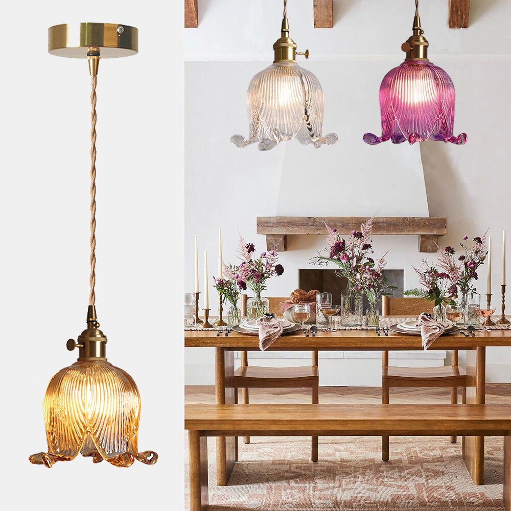 French Style Pendant Lighting Romilly Dome Etched Glass French Style