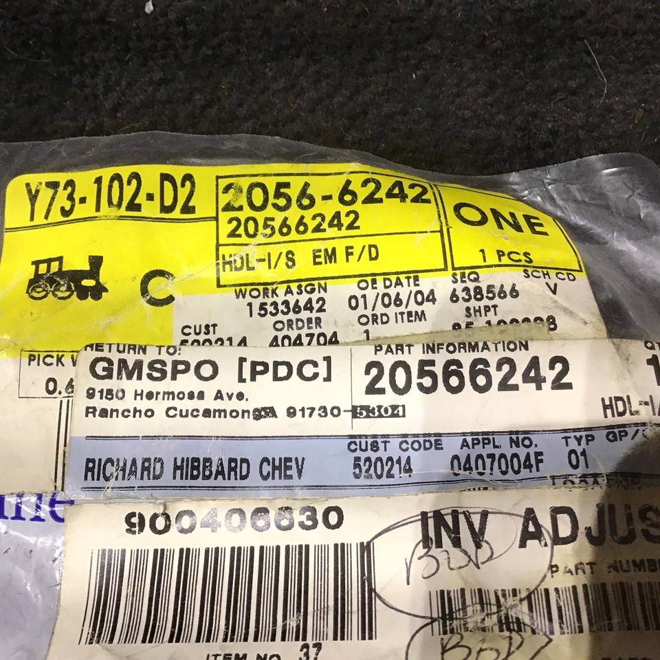Genuine GM Handle Assembly-Front S/D I/S 20566242 | eBay