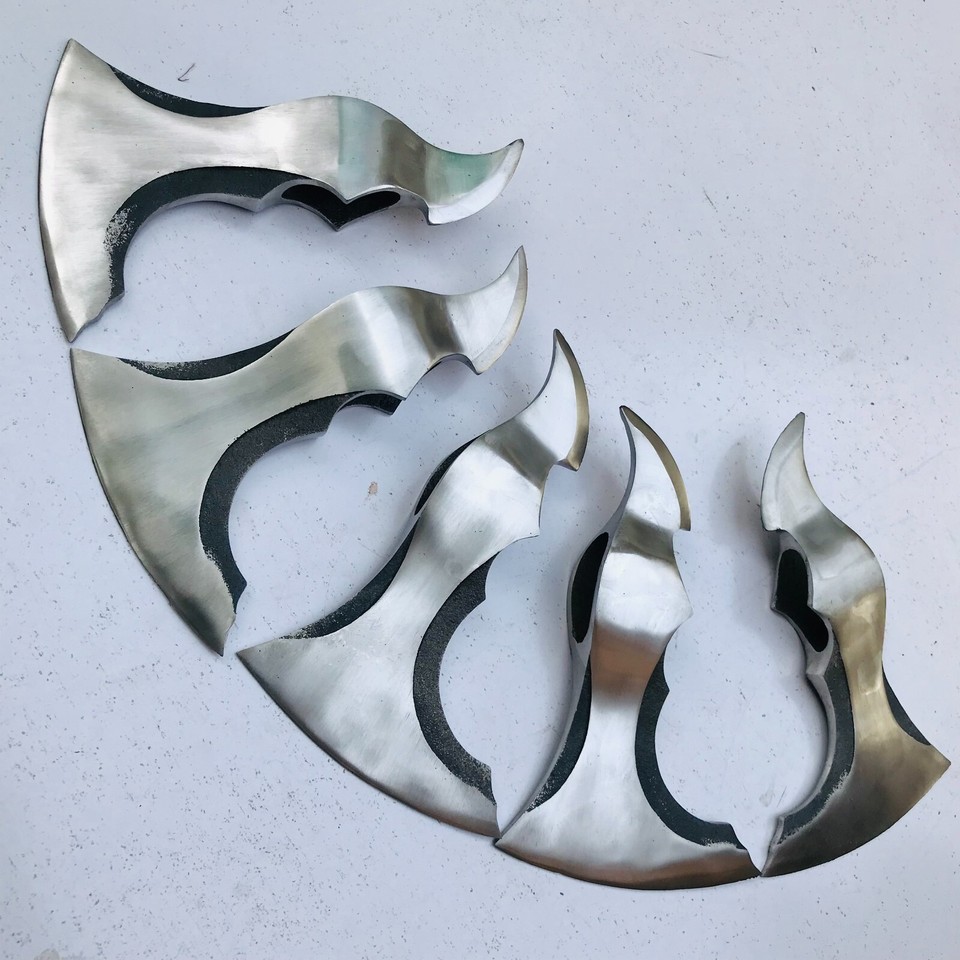 VINTAGE LOT OF 5 SINGLE BIT AXE HEADS - GOOSE WING ANTIQUE VIKING ...