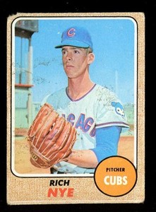 Baseball Card 1968 Topps Chicago Cubs Rich Nye #339 VG | eBay
