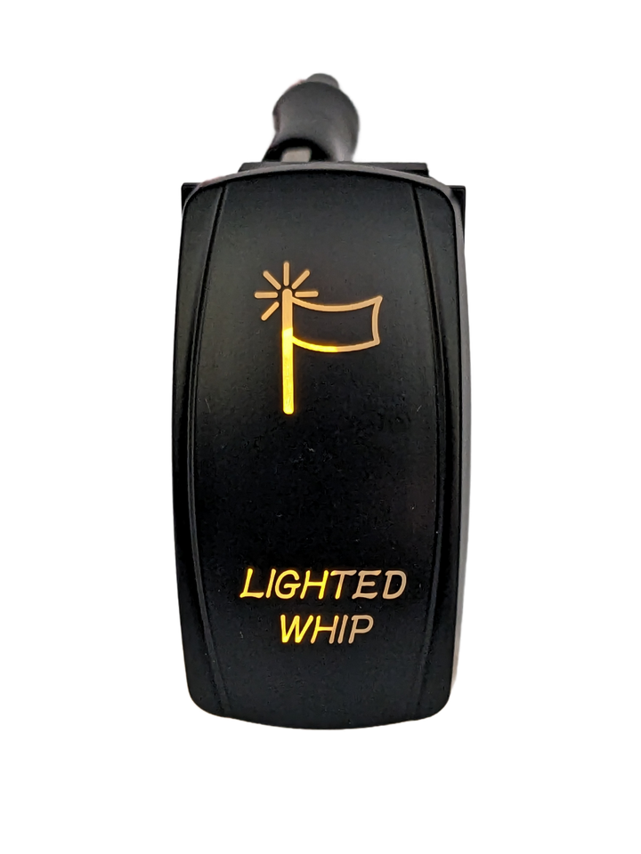 3 Gang YELLOW Laser Etched Rocker Switch Panel 12-24V Wiring Included ...