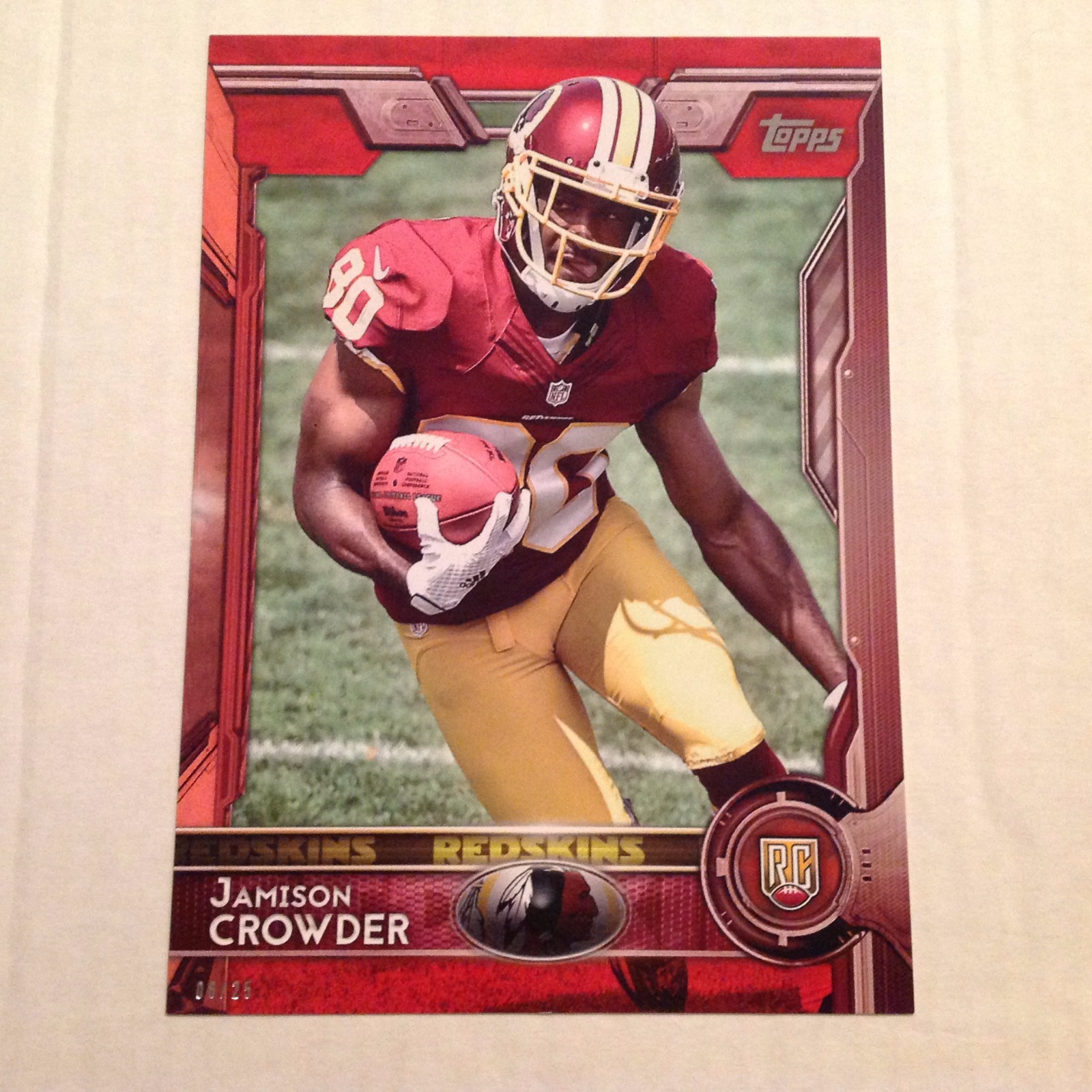 #494 Jamison Crowder Duke/ Redskins RC # Ed / 25 Made Rot Version 2015 ...