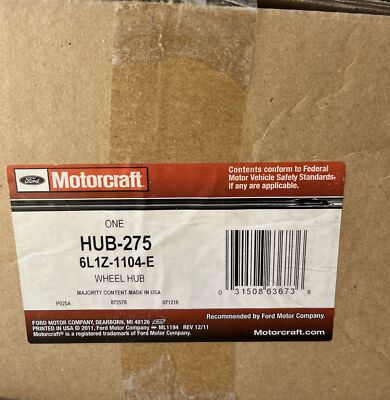Genuine Motorcraft Hub Assy MotorCraft HUB275, 6L1Z-1104-E | eBay