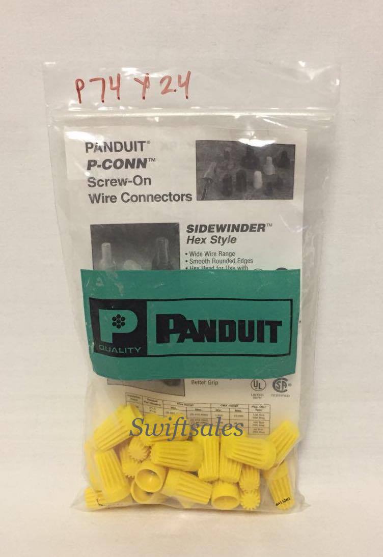 Panduit P-CONN Wire Connectors - Python Nut Style - Yellow P74 | eBay