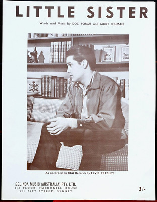 Elvis Presley - Little Sister 1961 Original Australian Sheet Music | eBay