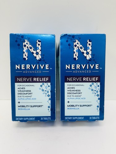 Nervive Advanced Nerve Relief 30tablets X 2 EXP 8/26 | eBay