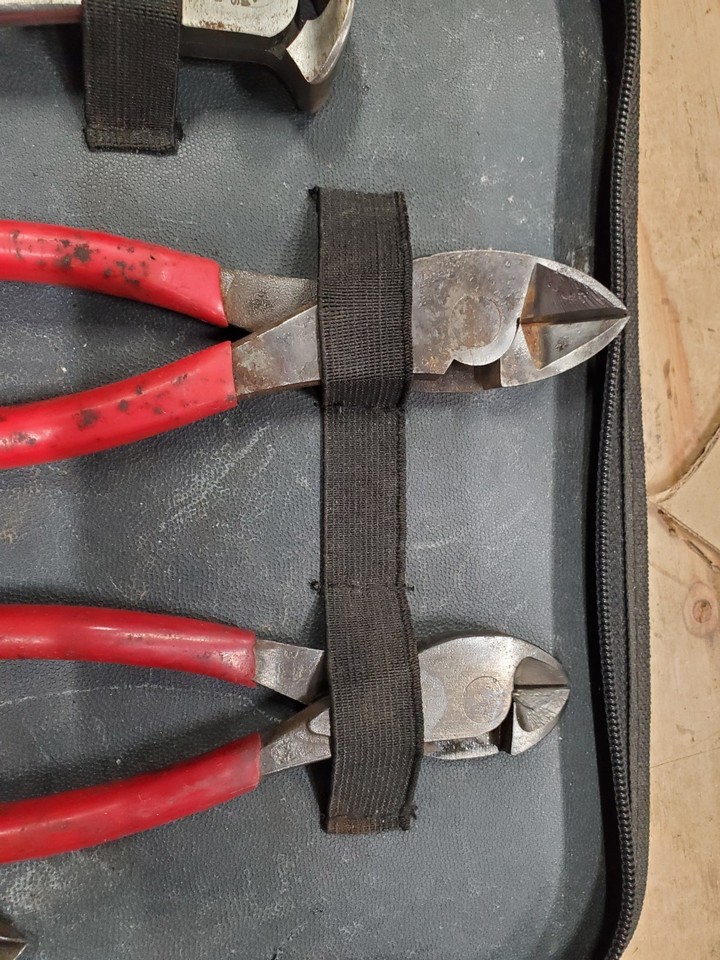 MAC Tools Set Of 4 Red Soft Grip Diagonal Cutters & End Nippers Klein ...