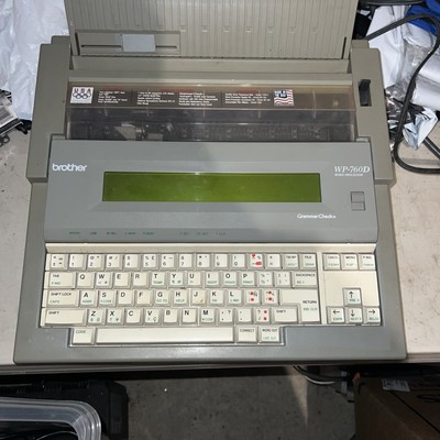 Brother Word Processor WP-760D Electric Typewriter W/Cover missing knob ...