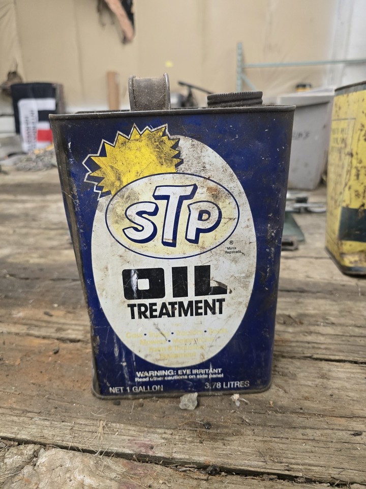 VINTAGE STP OIL TREATMENT CAN ANTIQUE | eBay
