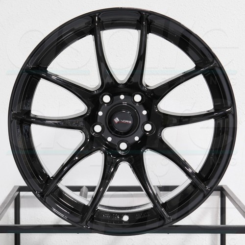 4-New 18" Vors TR4 Wheels 18x9.5 5x100 35 Black Rims 73.1 781119502745 ...