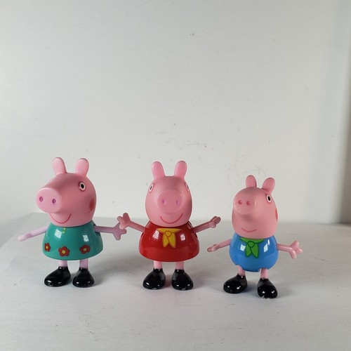 3 pcs Peppa Pig Family George Action Figures Toys Lot | eBay