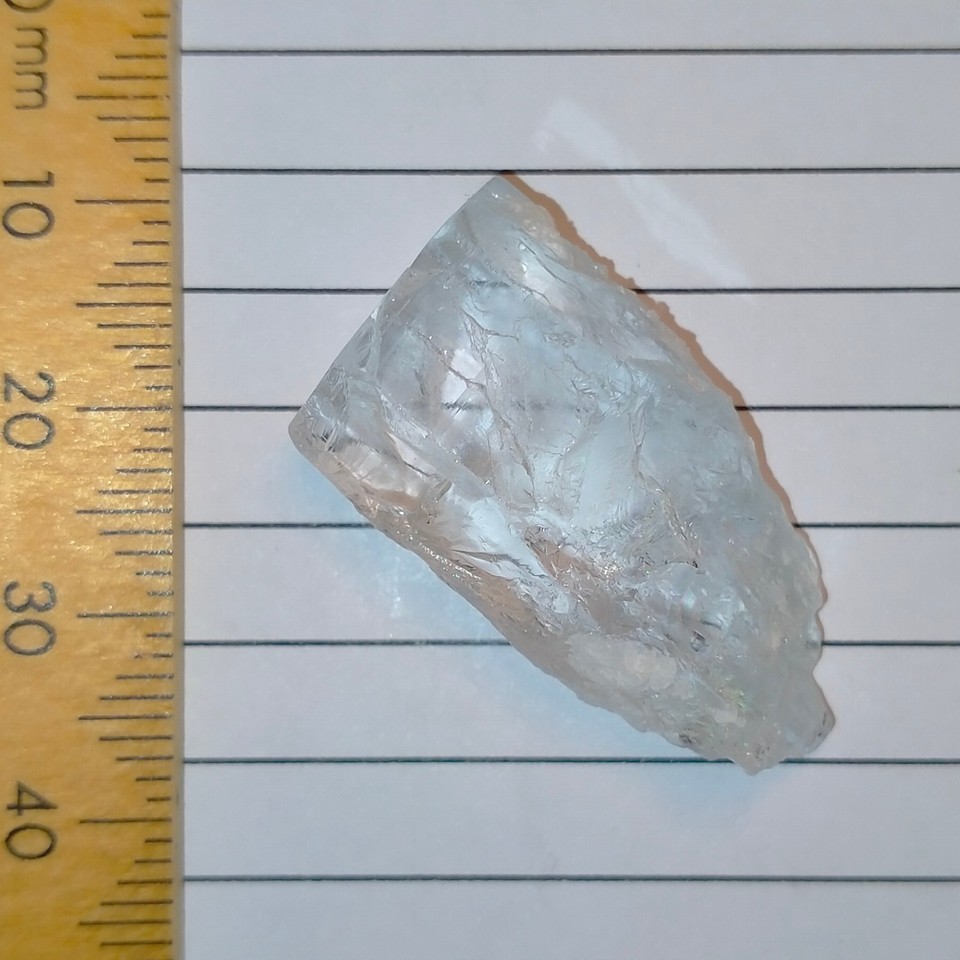 Beryl Goshenite rough crystal natural clear gemstone Aqua Shigar 36.1ct ...