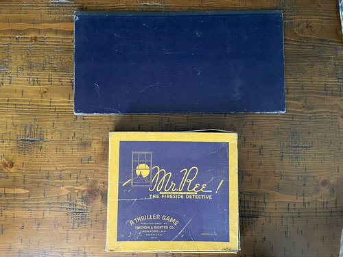 Vintage Mr. Ree The Fireside Detective Board Game 1946 - Selchow ...