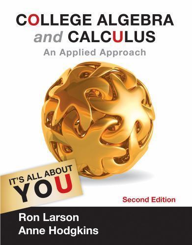 College Algebra and Calculus : An Applied Approach, Hardcover by Larson, Ron;... 9781133105060| eBay