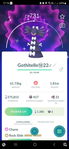 Pokemon Shiny Gothitelle ( Gothita Evolution ) GO | eBay