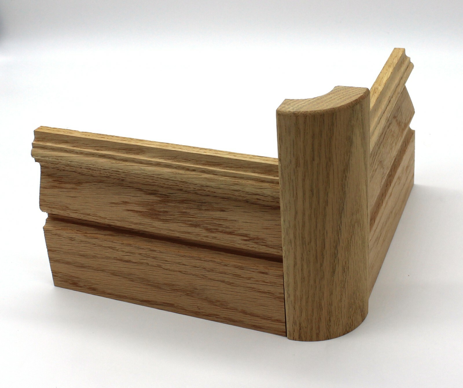 3/4" x 2 3/4" x 6" Oak Outside Radius Corner Base Block | eBay