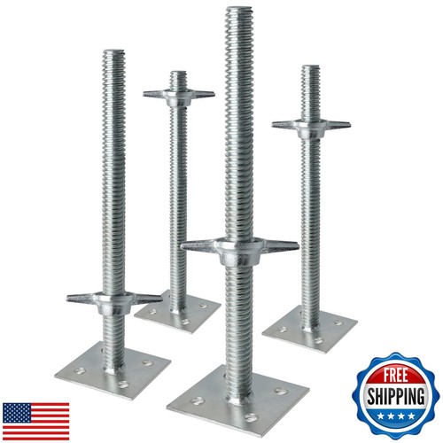 Scaffold Adjustable Leveling Jacks 18.25", 4 Pack Solid Screw Jacks ...