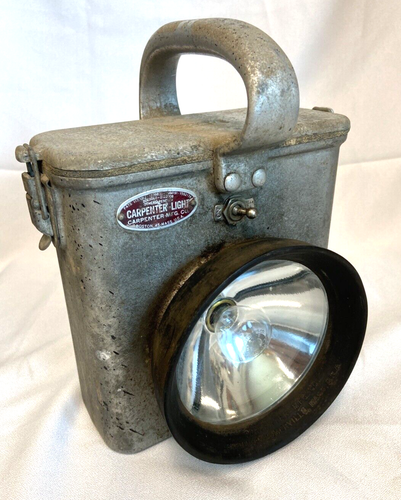 Early Vintage Carpenter Mfg. Co Boston Industrial Mining Railroad Lamp ...