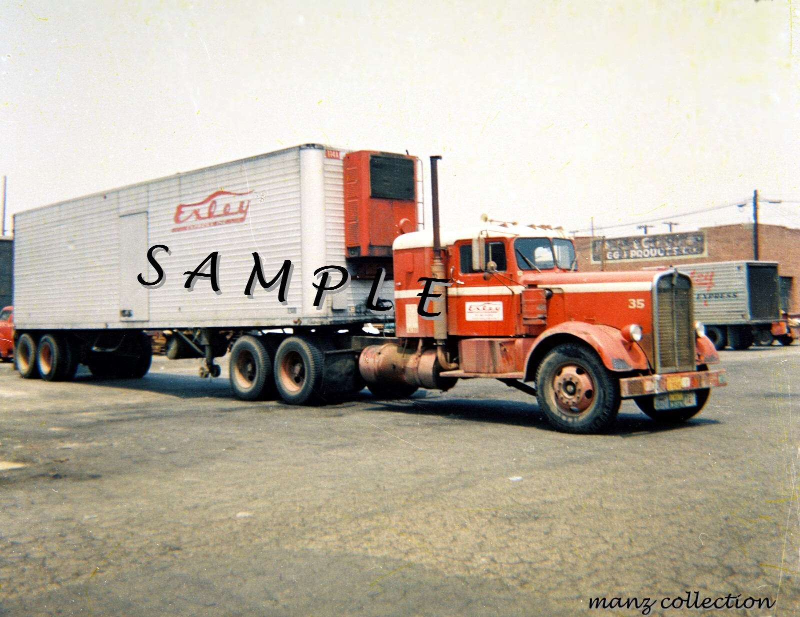 8x10 color semi-truck photo - 1950's Kenworth conventional EXLEY | eBay