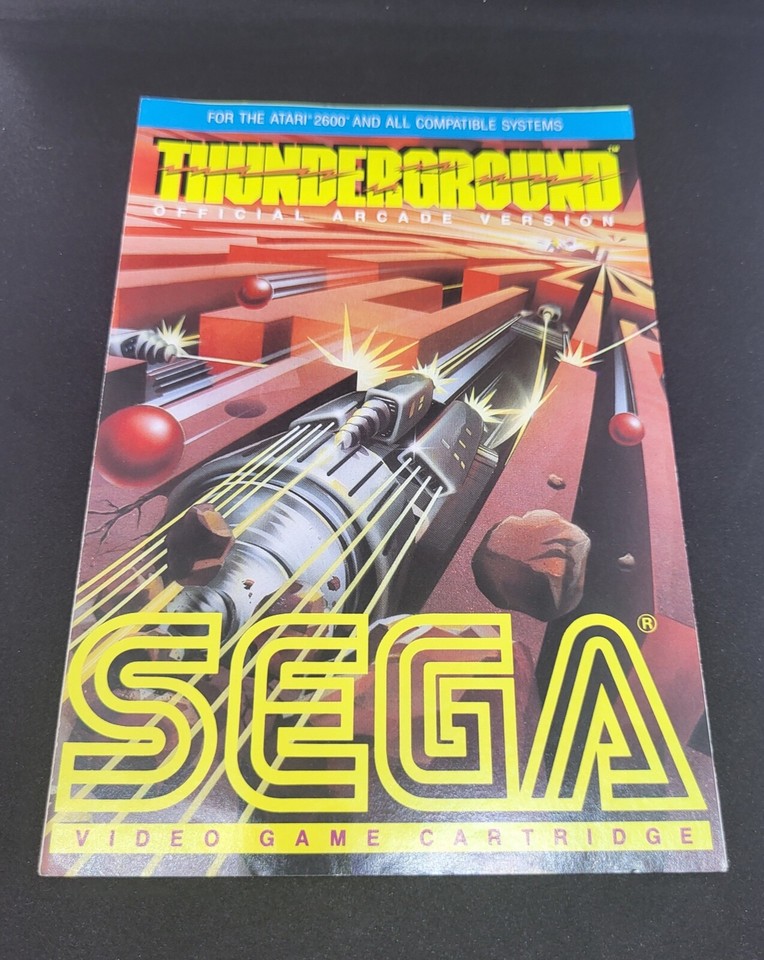 Atari 2600 - 7800 ULTRA RARE FUN R4 * THUNDERGROUND * BY SEGA WITH MANUAL ! | eBay