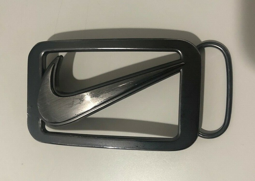 Nike Mark Symbol Buckle Belt Pants Shorts Sports Meta… - Gem