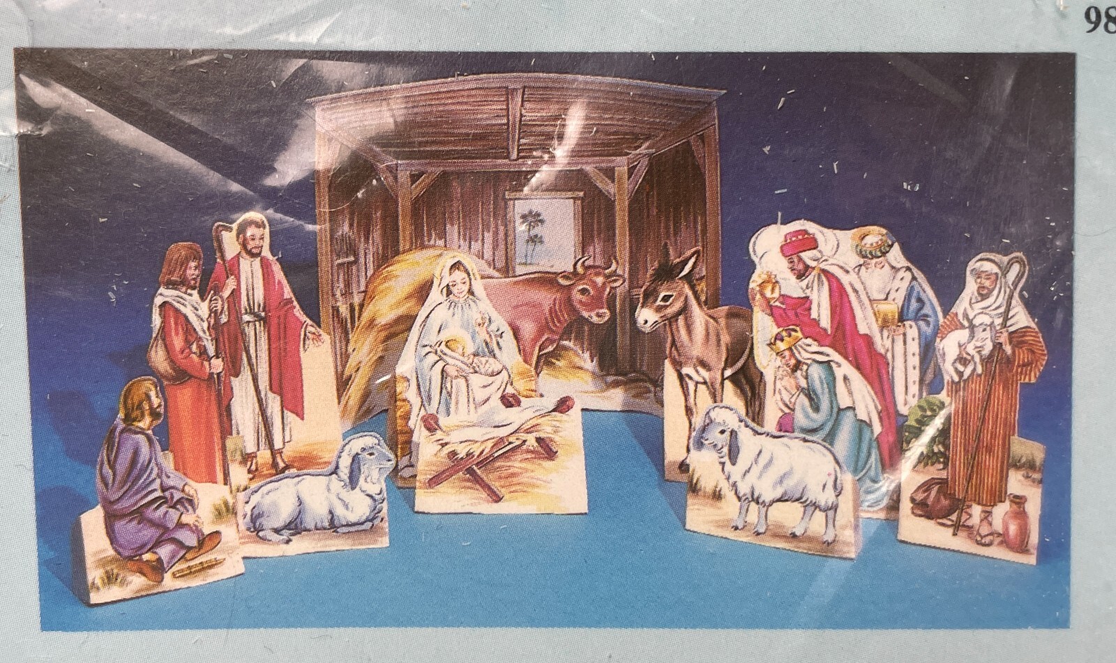 Vintage Paper Magic 3 Dimensional Paper Die Cuts Manger Scene 1987 NOS ...