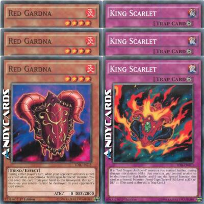3x RED GARDNA (Rosso) +3x KING SCARLET (Re Scarlatto) • TDIL EN015 ...