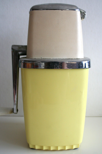 Vintage Swing A Way Ice Crusher White Yellow Chrome Metal Hand Crank | eBay
