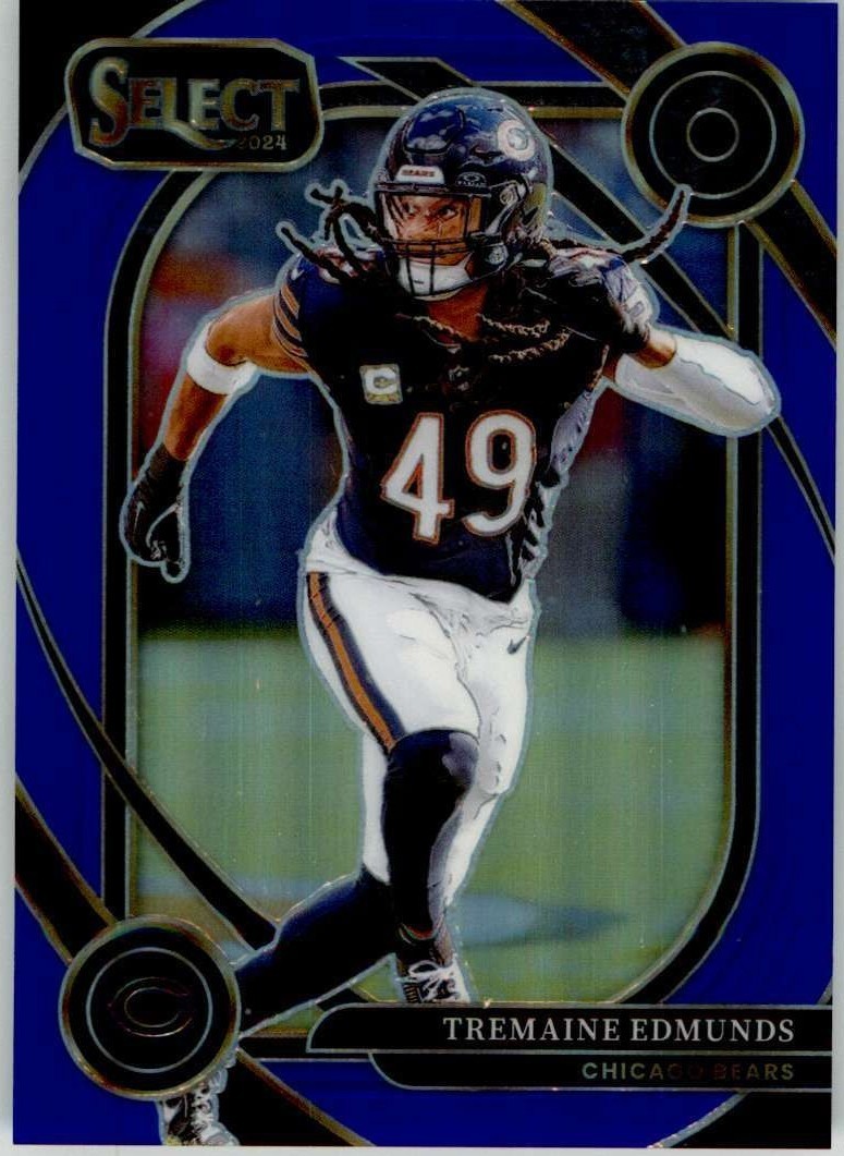 2024 Panini Select - Club Level Tremaine Edmunds #297 Blue Prizm /99 ...