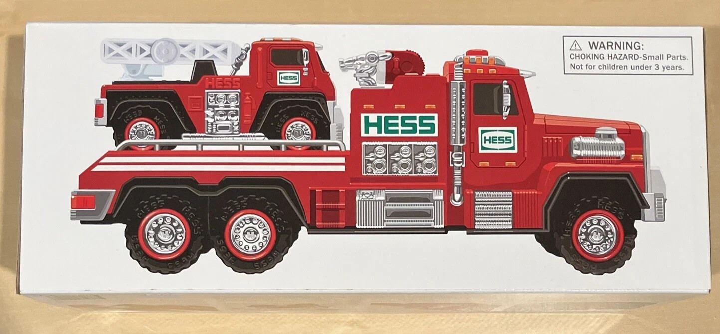 Hess 2015 Fire Truck and Ladder Rescue OPEN BOX LIGHTLY DISPLAYED | eBay