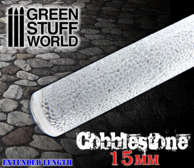 Rolling Pin COBBLESTONE 15mm Scale HO FOW terrain roller train ...