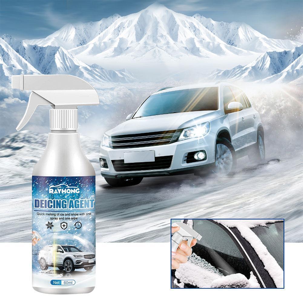 60ML Car Windshield Ice-Remover Spray Deicing Deicer Melting Defroster ...