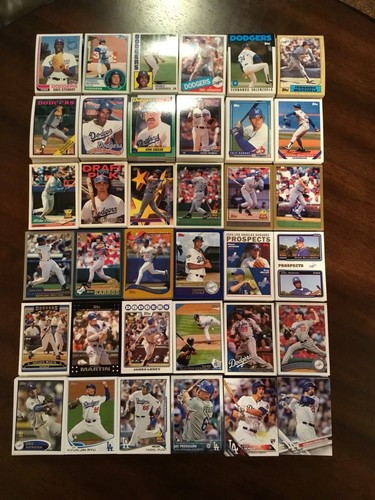 1983-2017 LOS ANGELES DODGERS Topps Complete Team Sets (35)PIAZZA ...