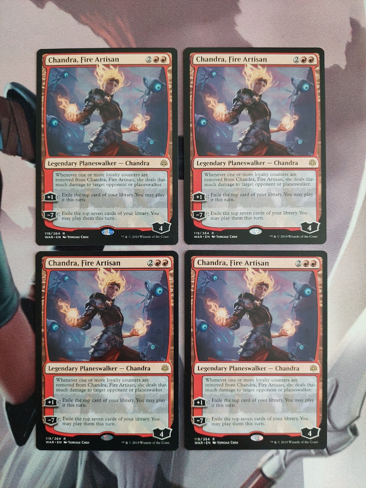 Chandra Fire Artisan 4x *$10 Off Every $35 Sale!* Magic MTG Card - WAR ...