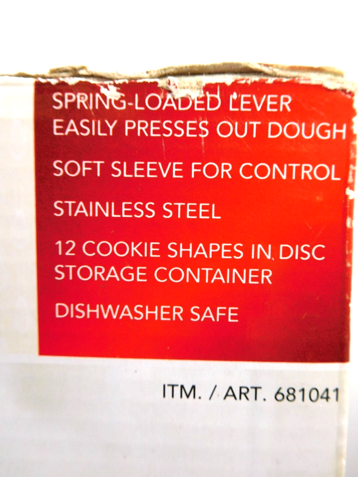 KitchenAid Cookie Press Set 12 Disc Stainless Steel/Black NEW **read ...