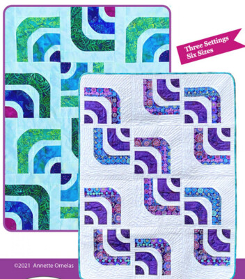 Curvy Log Cabin Quilt Pattern in Three Versions by Southwind Designs | eBay