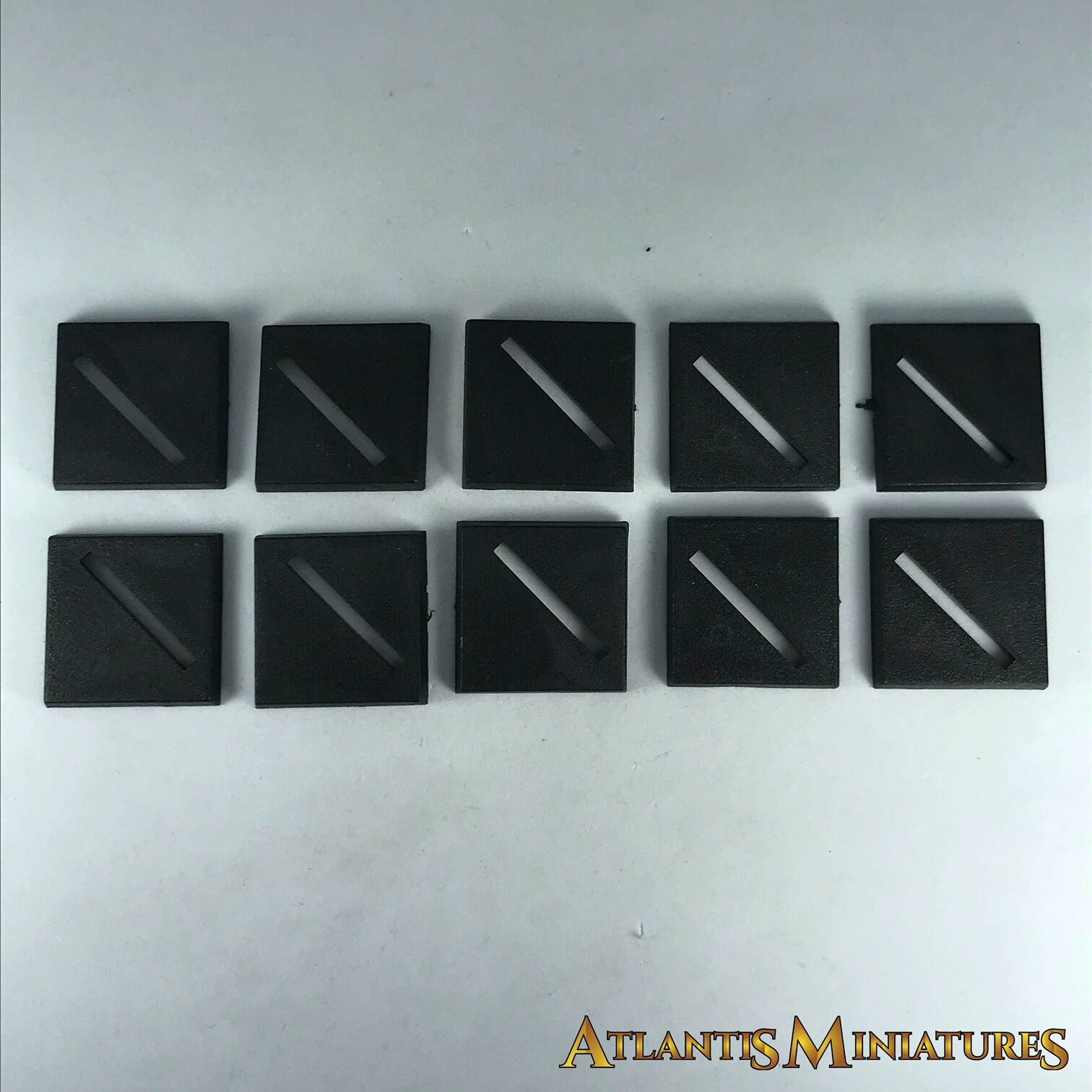 25mm Square Slotted Bases - New - Ideal for Warhammer 40K / LOTR / Age of Sigmar | eBay