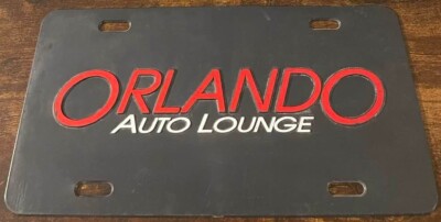 Orlando Auto Lounge Dealership Booster License Plate Florida Thick ...