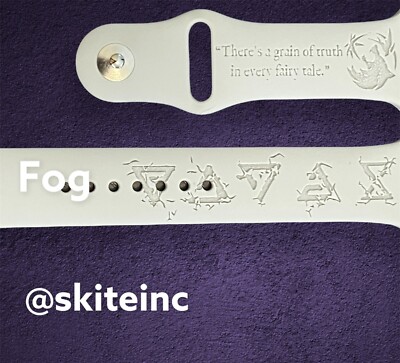 Skite Laser Engraved Silicone Comp Apple iWatch Band (The Witcher ...