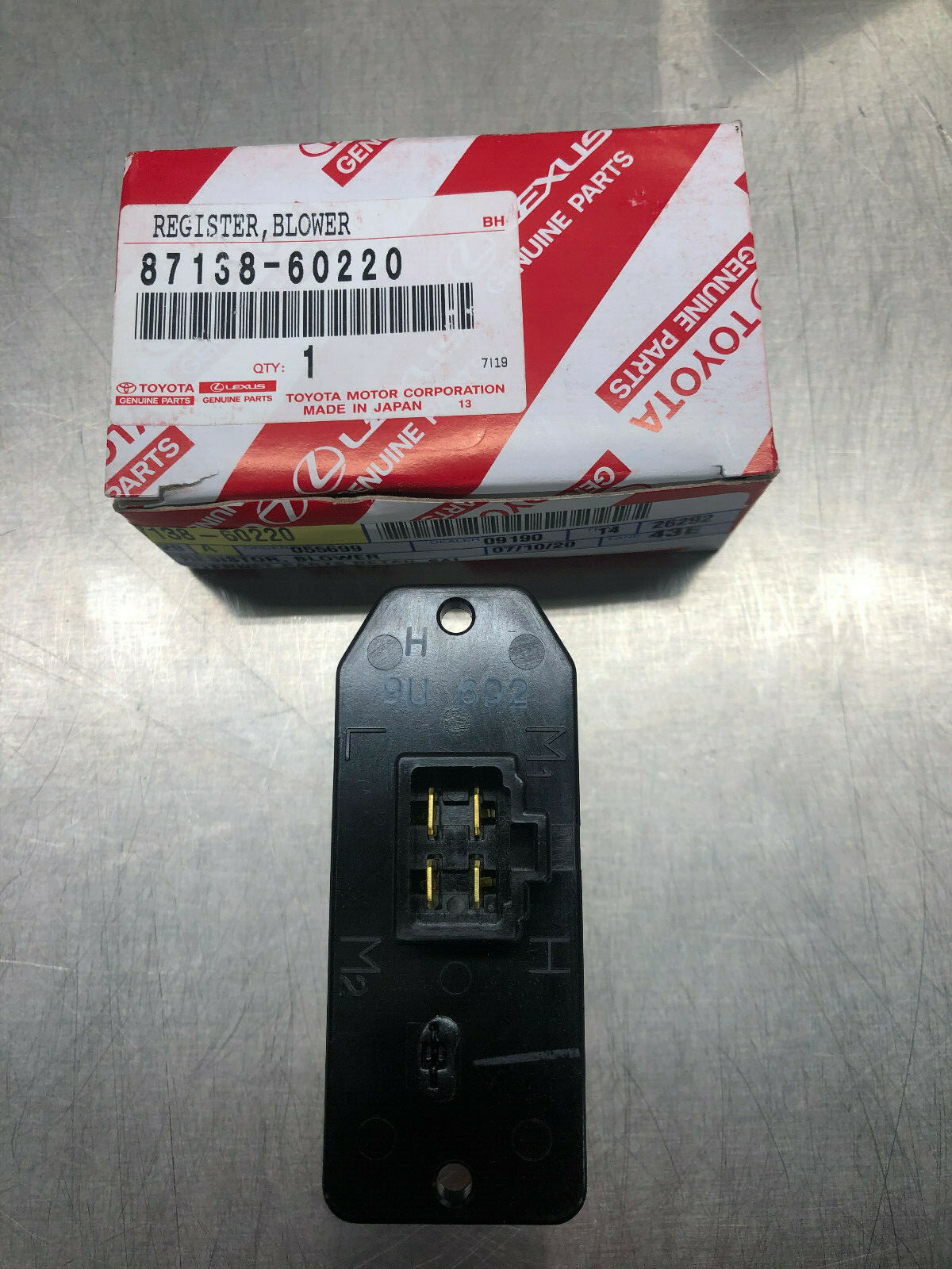 OEM Toyota 87138-60220 HVAC Blower Motor Resistor | eBay