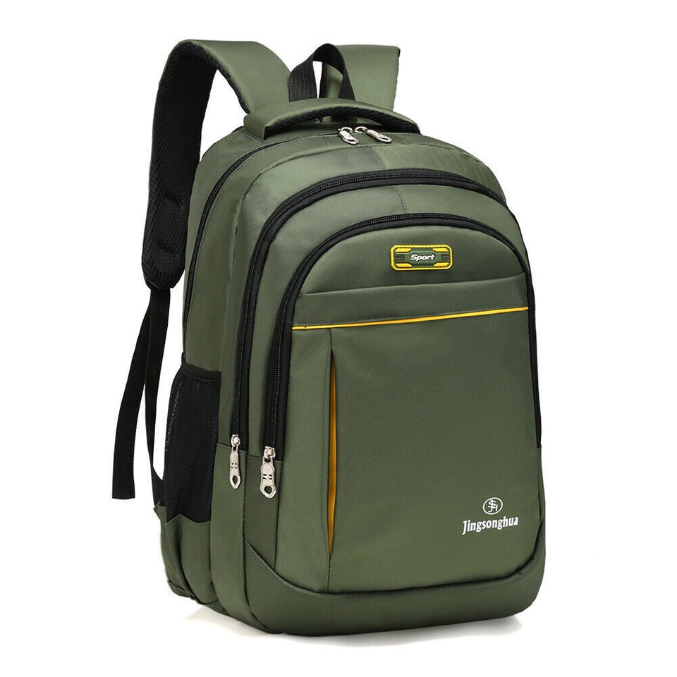 Men's Waterproof Backpack School Bag Durable Laptop Work Outdoor Travel ...