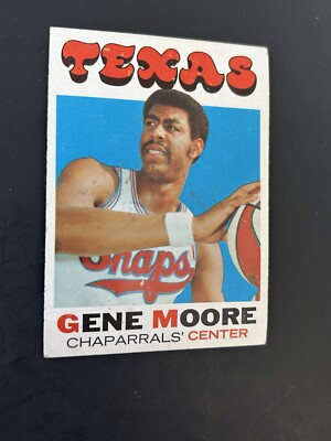 1971-72 Topps Basketball #231 Gene Moore EX Texas Chaparrals ABA St Louis Rookie | eBay