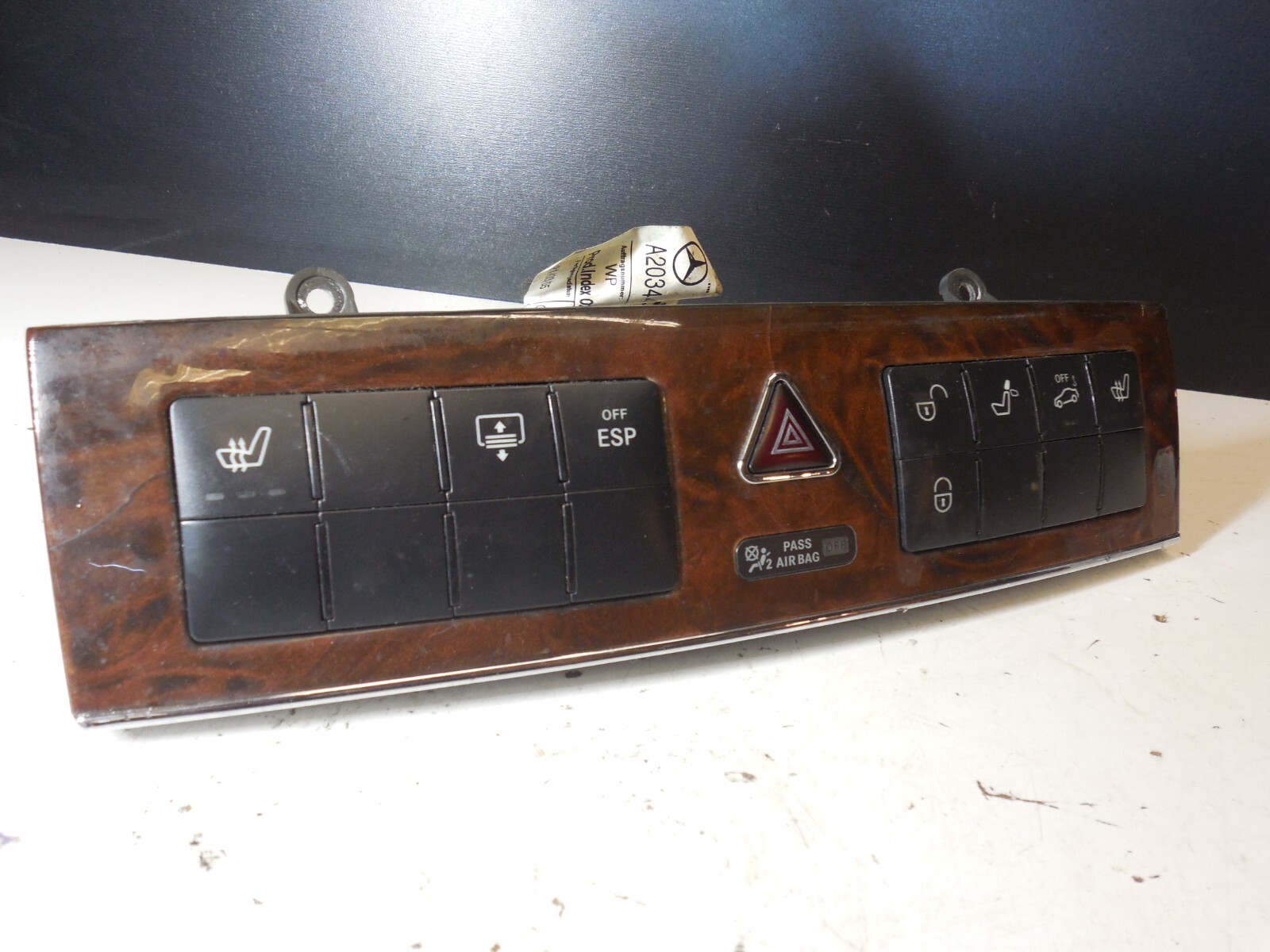 05-07 Mercedes Benz C240 C230 Dash Control Hazard Switch Panel ...