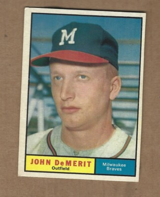 1961 TOPPS JOHN DEMERIT # 501 NEAR MINT | eBay