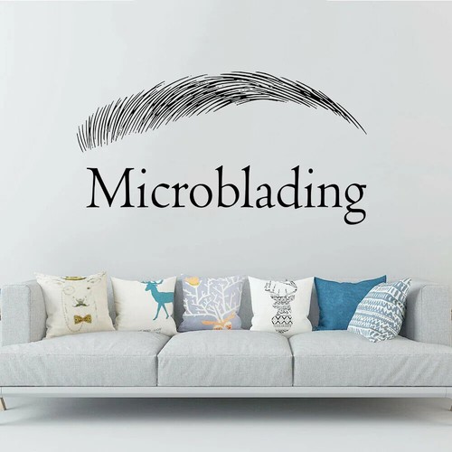 Eyebrowe Design Wall Sticker Eyelash Maker Decal Beauty Decor Eyebrow ...