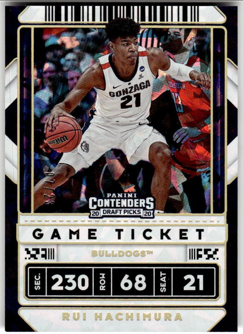 2020-21 Panini Contenders Draft Picks - Rui Hachimura #33 Cracked Ice ...